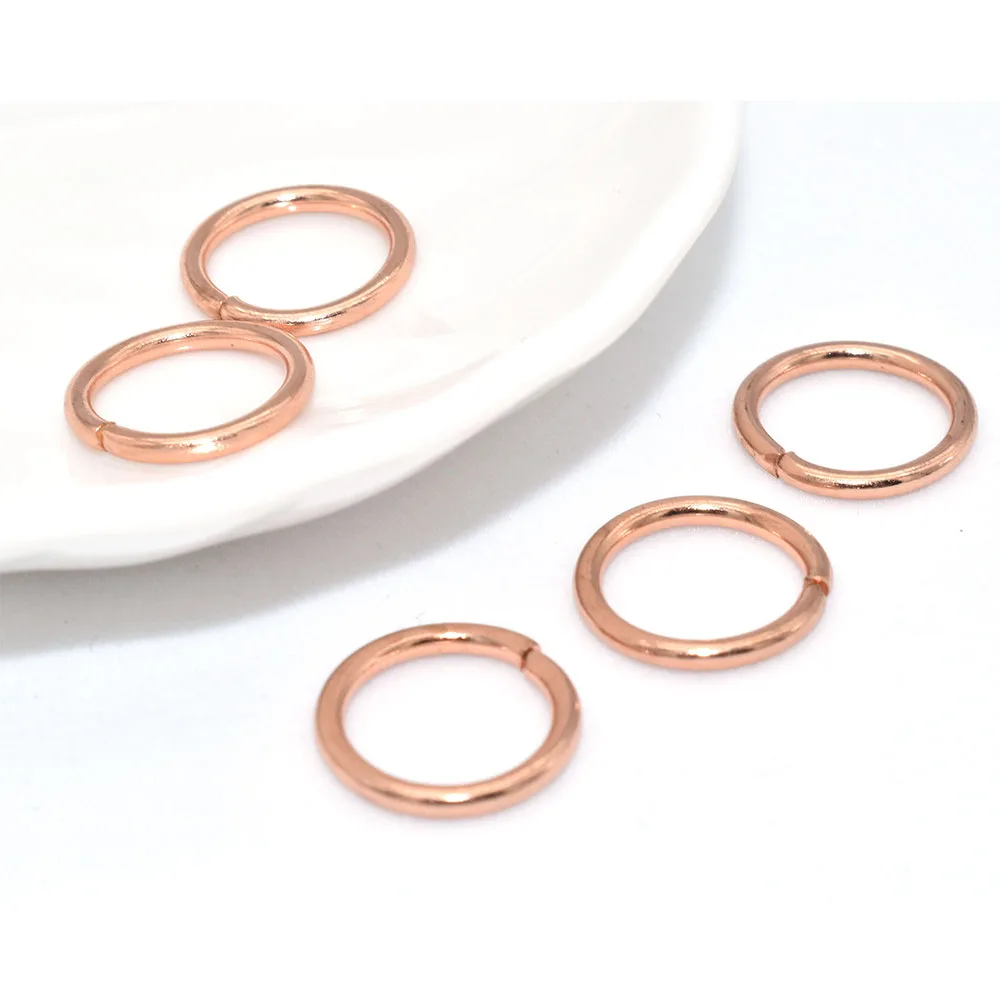 13mm Rose Gold Round O Ring Loop Metal Closed Ring O Buckle Belt Strap ...