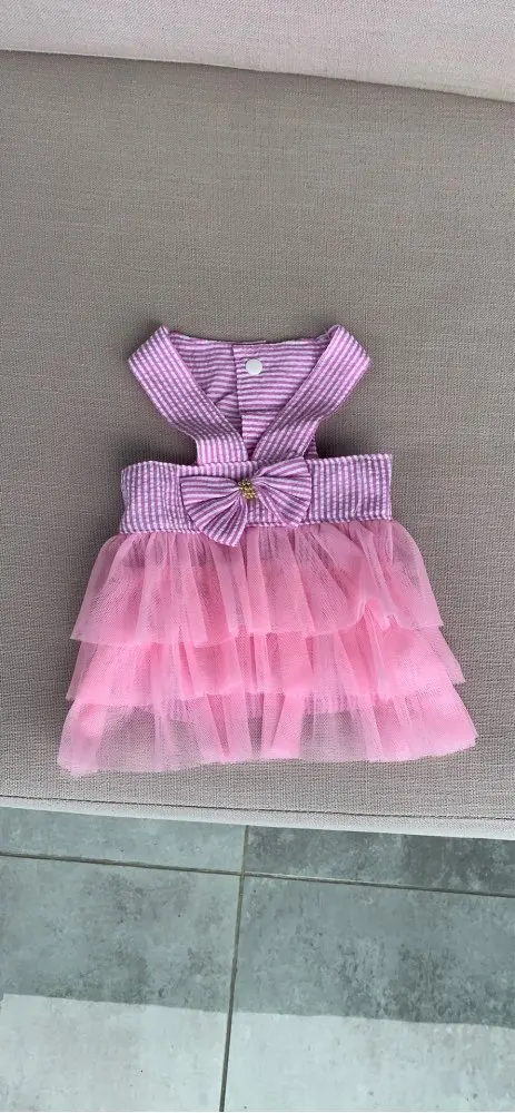 MEGA Cute Dog Clothes for Females | Stripe Dog Skirt | Dog Dress with ...