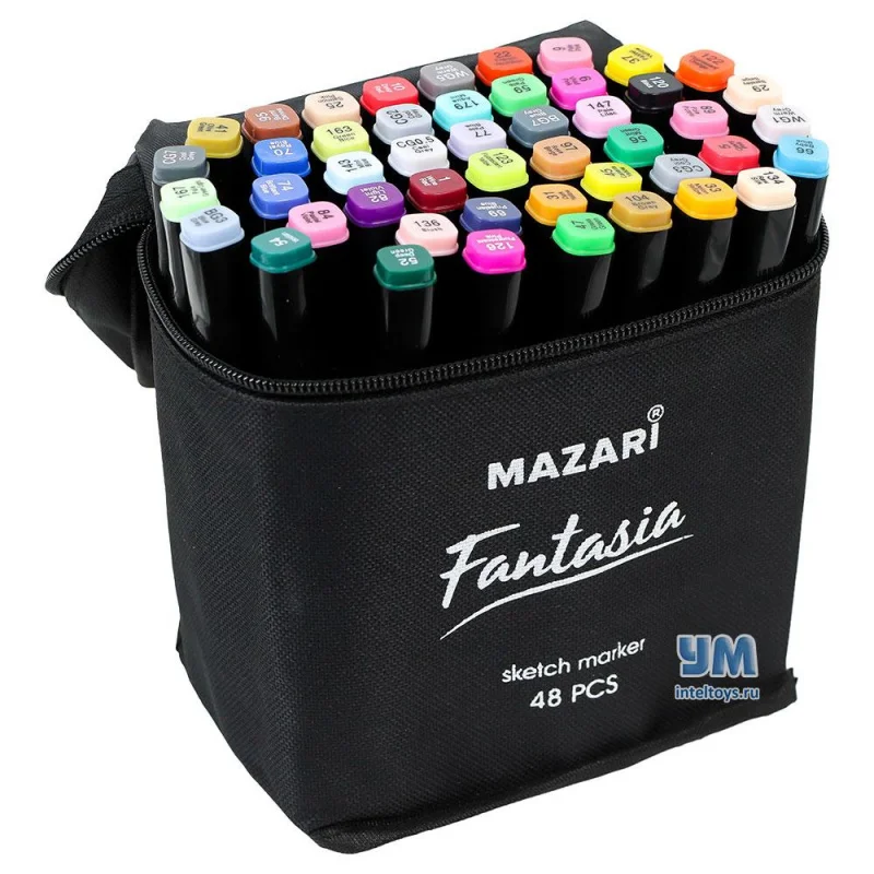 Double-sided-markers-for-Sketching-Mazari-Fantasia-in-case-48-colors ...