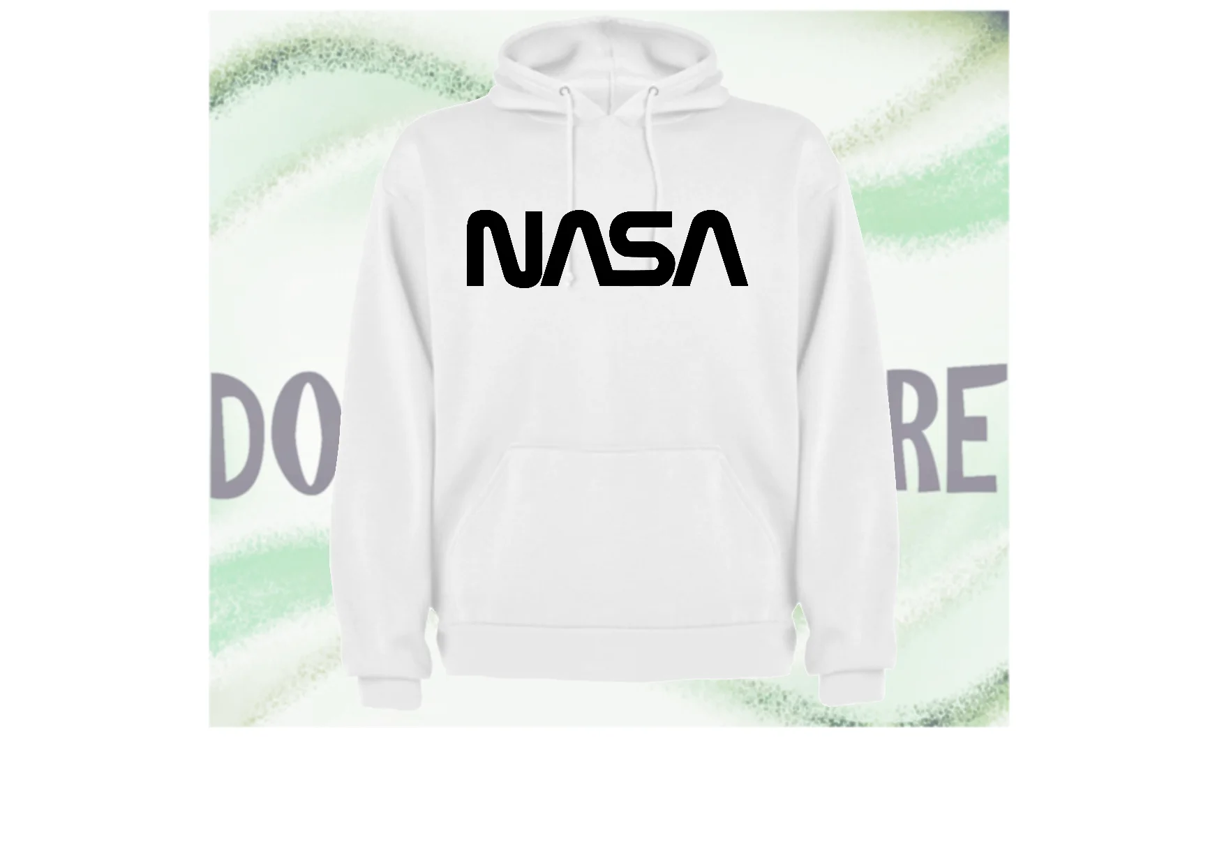 SUDADERA CON CAPUCHA NASA LOGO ESTAMPADO ROPA HOMBRE MUJER NIÑO ...