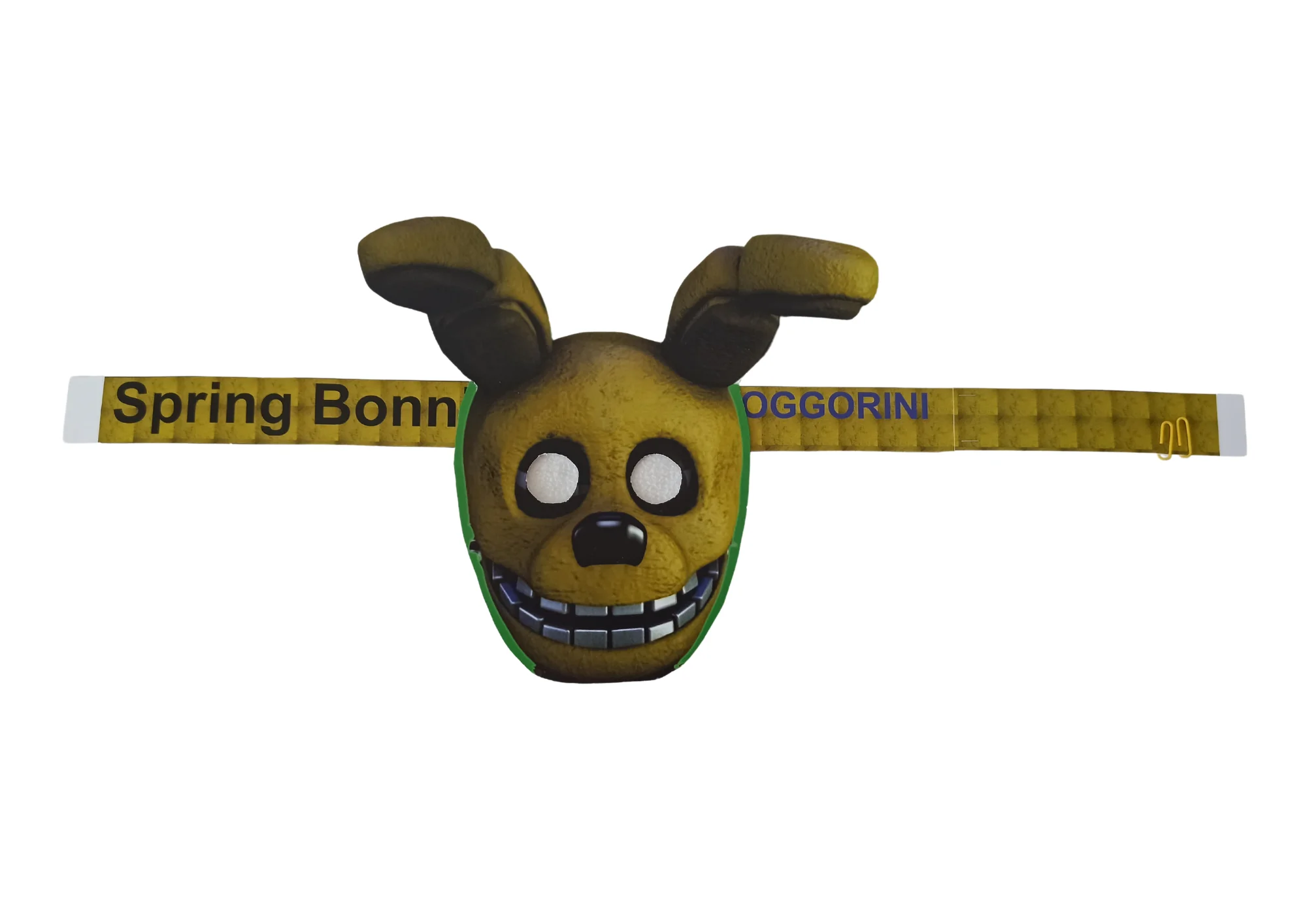 Cardboard Mask Spring Bonnie Fnaf (animatronic Boni),, 44% OFF