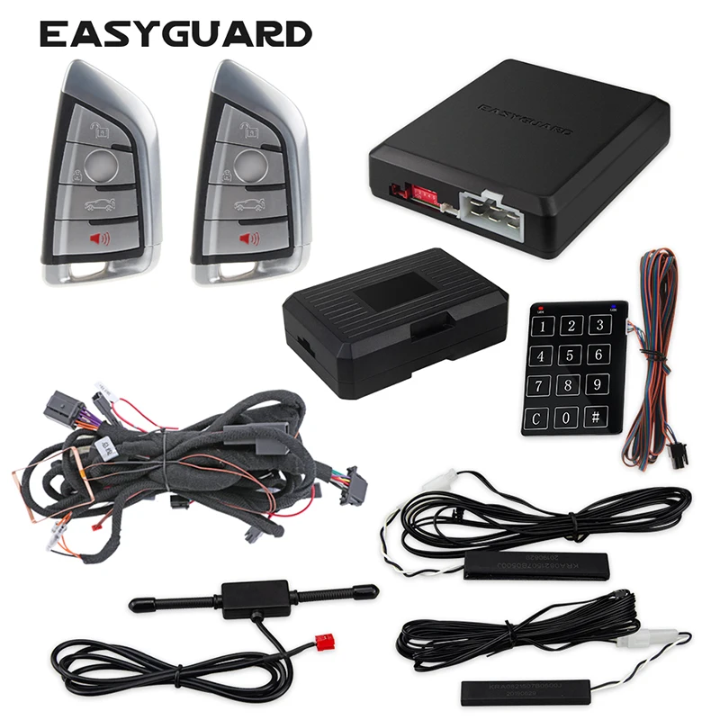 EASYGUARD plug and play CAN BUS for BMW push button start pke keyless ...