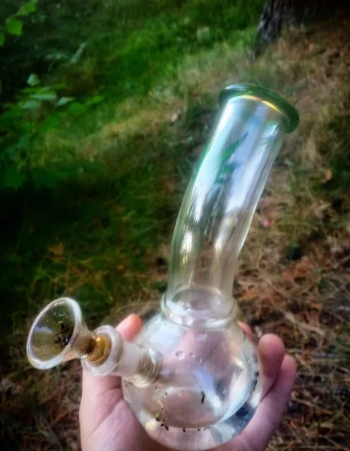 8" Handmade Glass Bong - BudSphere