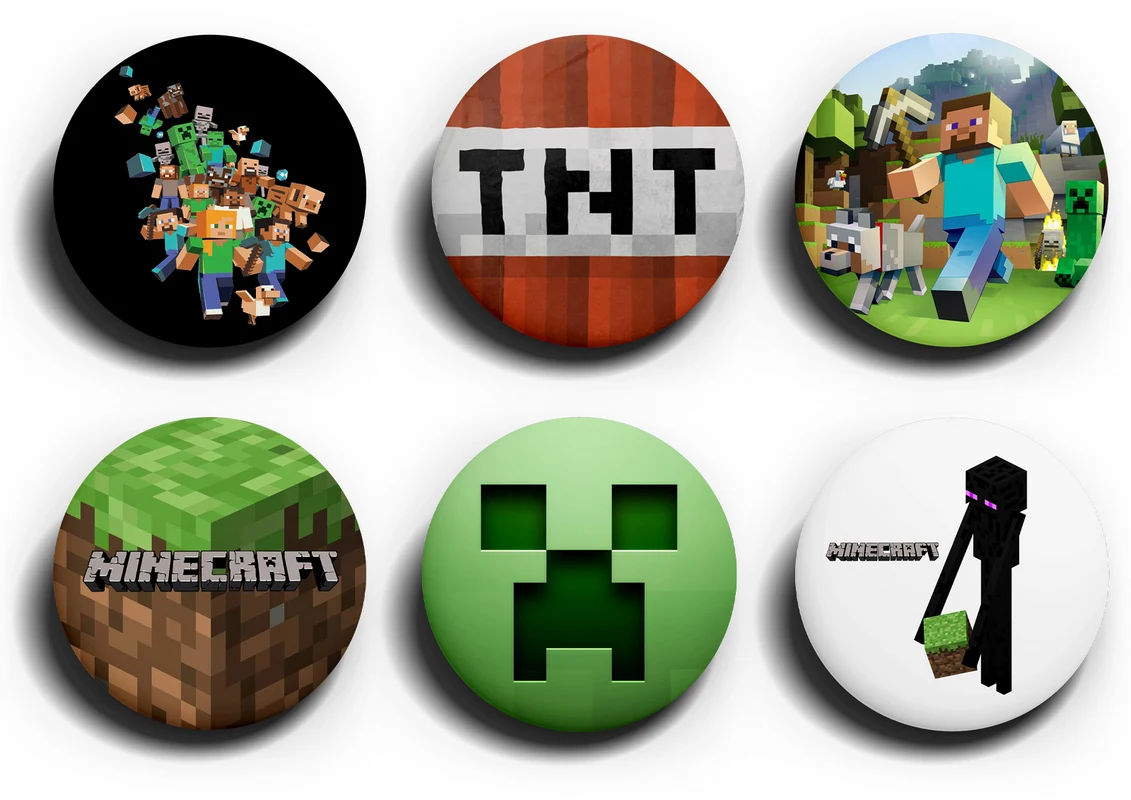 Insignias "Minecraft"|Alfileres e insignias| - AliExpress