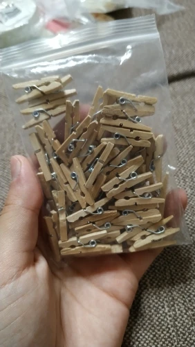 Decorative DIY Mini Wooden Clips (100 pcs) - Life Changing Products
