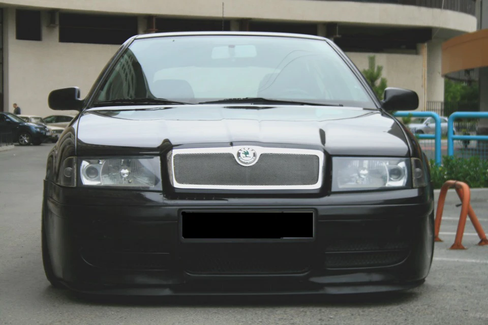 Skoda Octavia Mk1 Mk2 1u 1z Cupra R Front Bumper 3 Pcs Difüzor Black ...