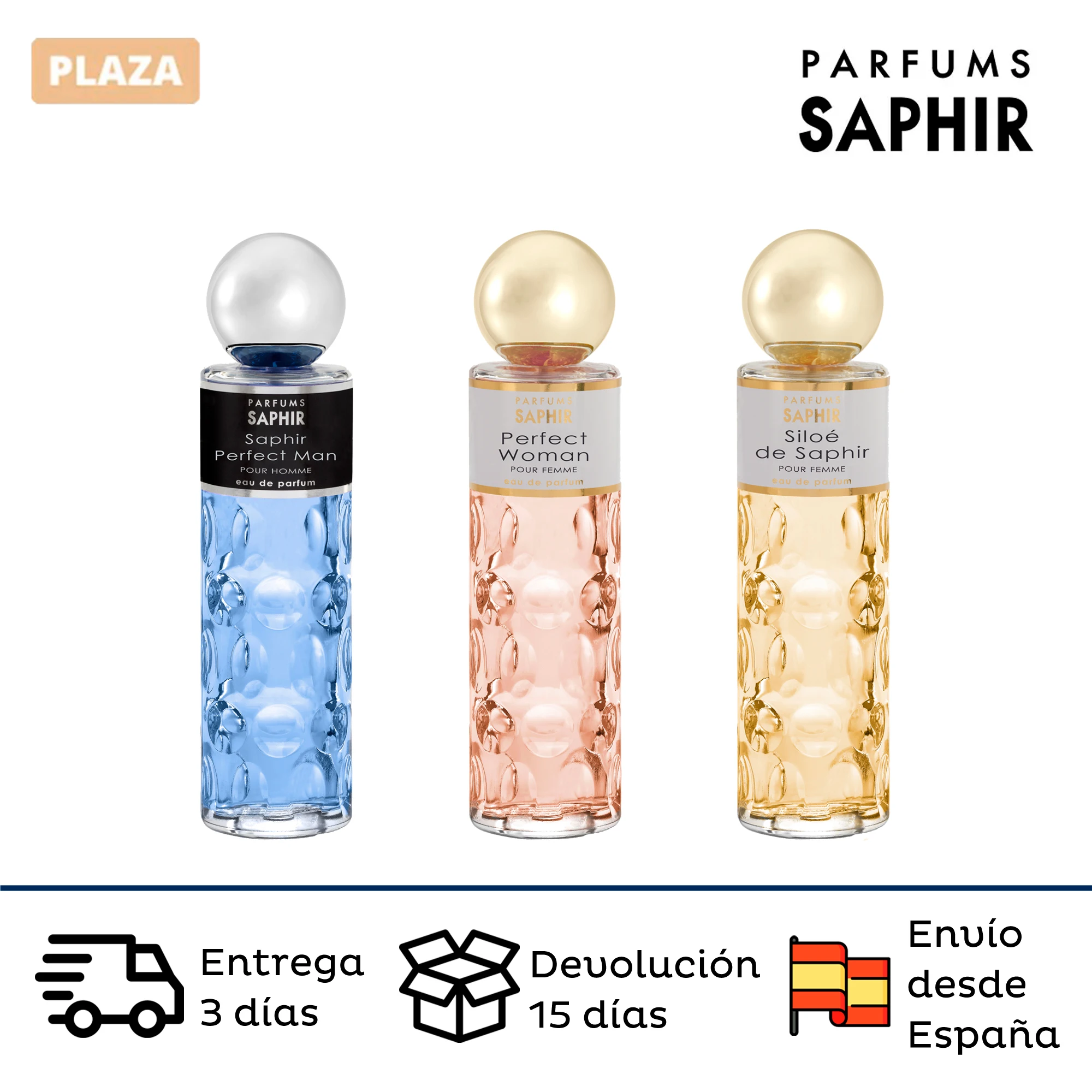 SAPHIR Perfumes / Colonias para hombre y mujer XL 200ml, EAU de parfum ...