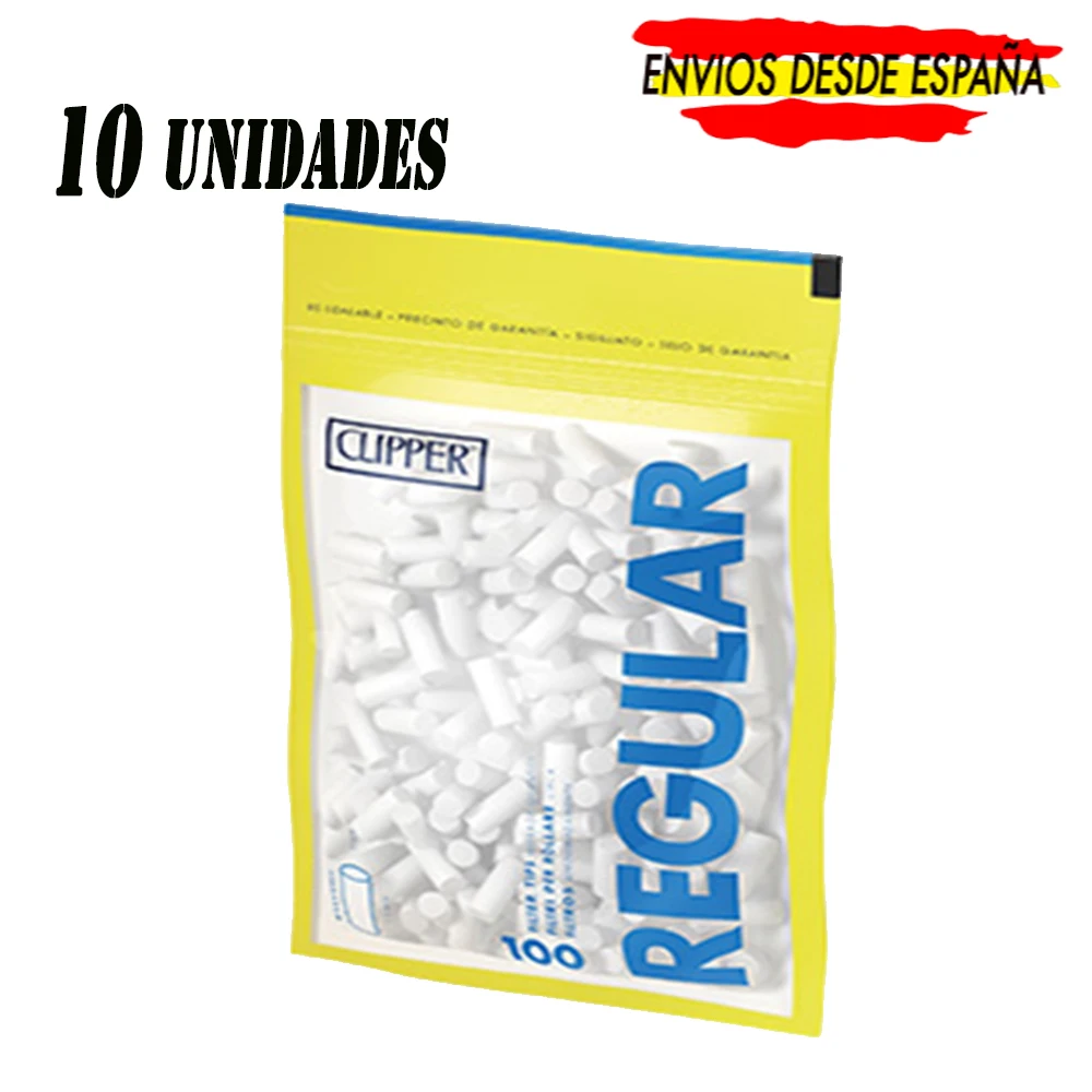 Filtros-Clipper-Regular-para-Liar-Tabaco-pack-de-10-unidades-Bolsa-Herm ...