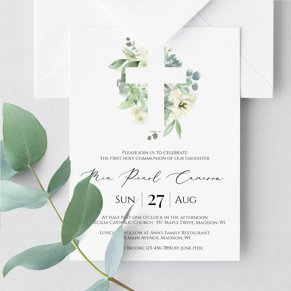 First Communion Invitations In Spanish