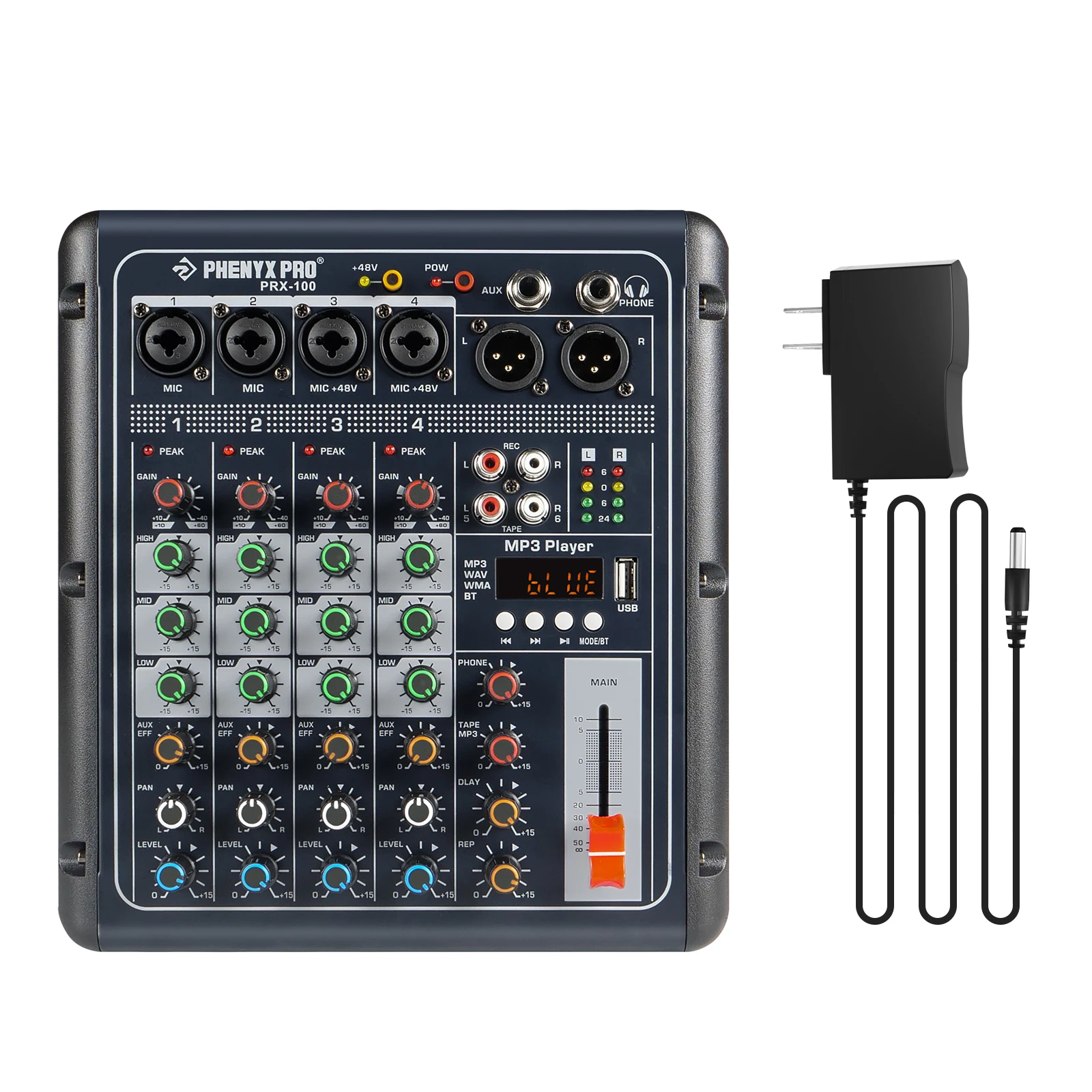 Phenyx Pro Audio Mixer Professional Usb Recording Interface Compact 4 ...