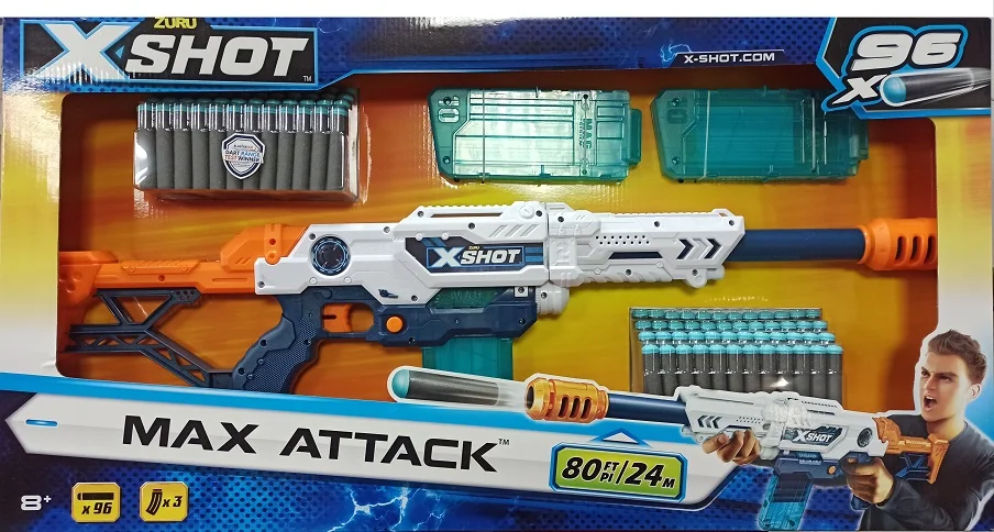 총격사건 X SHOT 최대 공격을 위해 놓으십시오|물총 , 블래스터 & 소이커스| - AliExpress