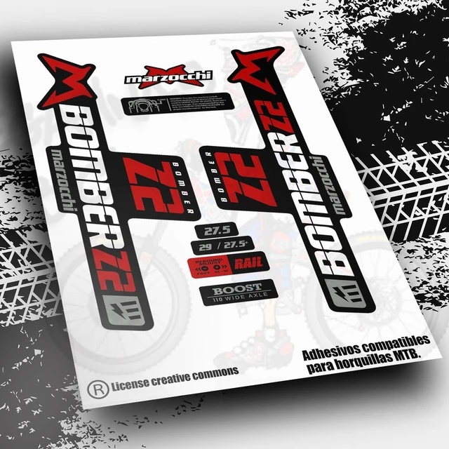 Marzocchi Bomber Z1 Freeride Stickers