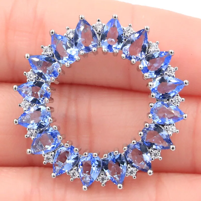 31x31mm-Fancy-Round-Shape-Violet-Tanzanite-White-Zircon-Women-Wedding ...