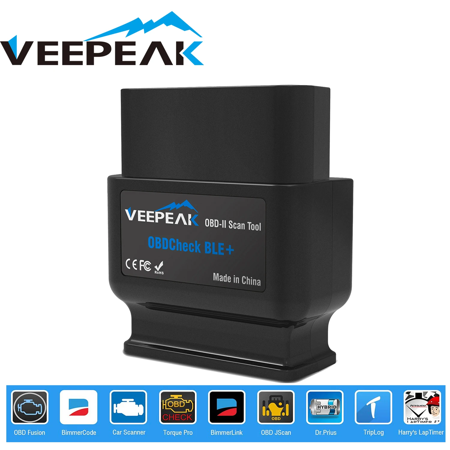 Veepeak Obdcheck Ble+ Bluetooth 4.0 Obd2 Scanner For Ios & Android, Car ...