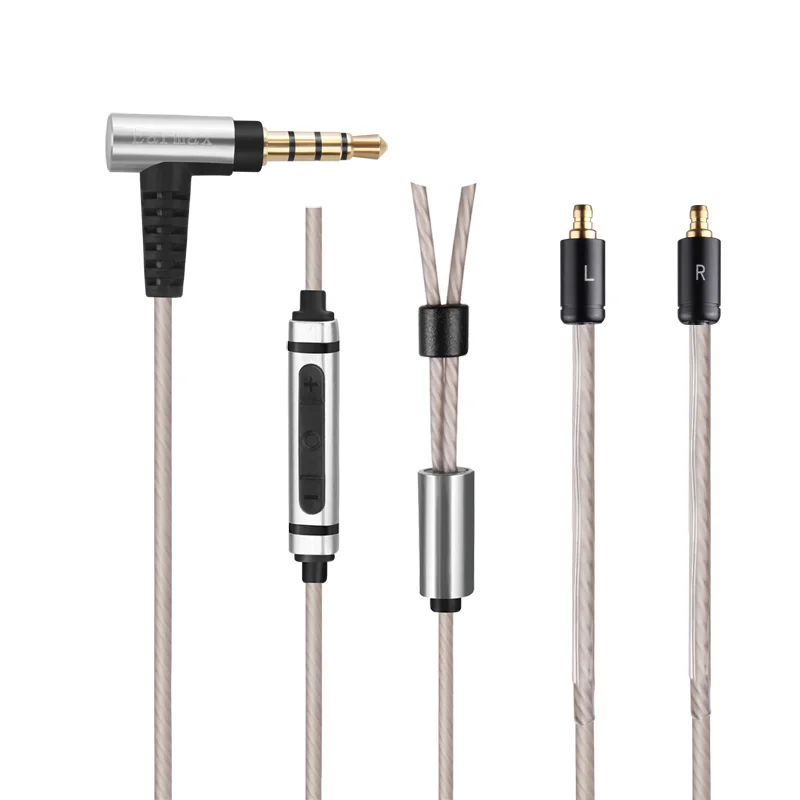 New-Silver-Plated-Audio-Cable-For-Sennheiser-IE-300-IE-600-IE-900-IE ...