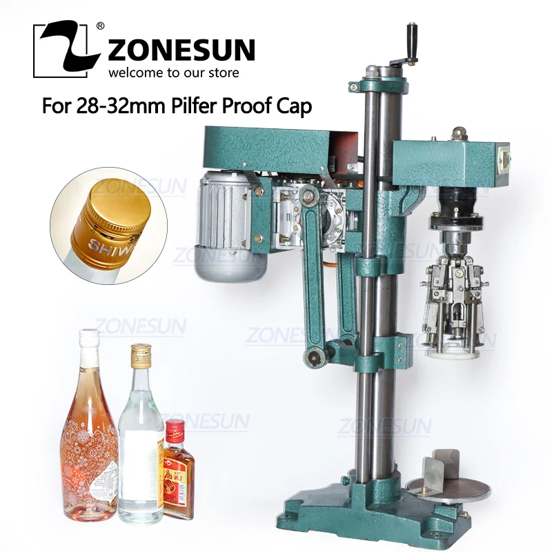 Zonesun Pilfer Proof Aluminum Caps Capping Machine Ropp Cap Screw ...
