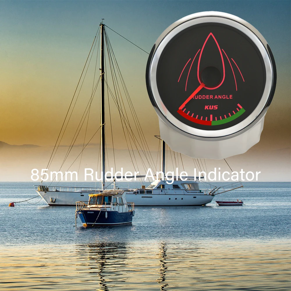 KUS Universal Marine Rudder Angle Indicator Gauge Adjustable Signal ...