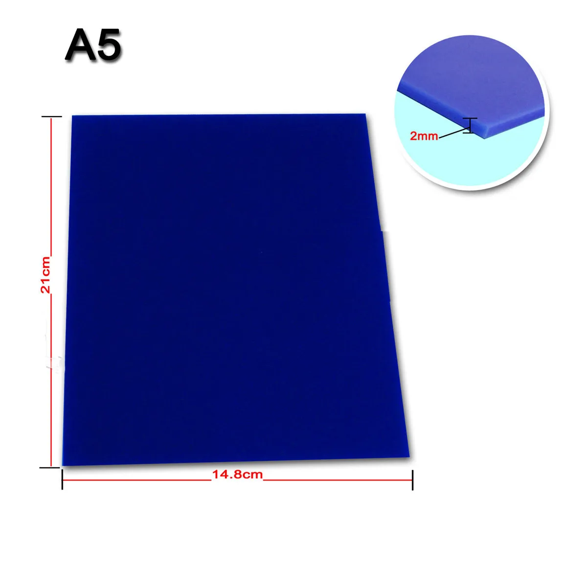 Blue-Acrylic-Board-Plexiglass-Sheet-148mm-x-210mm-A5-2mm-Thick-6-x-8 ...