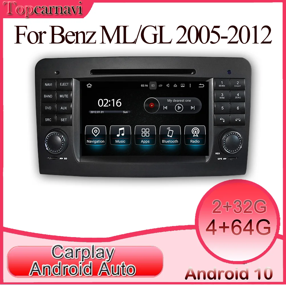 Topcarnavi Android 10 Car Multimedia Player Autoradio Gps For Mercedes ...