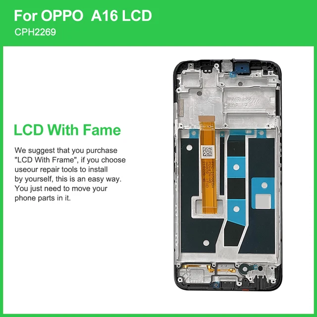 6.52"Original For Oppo A16 LCD Display CPH2269 Touch Screen Digitizer ...