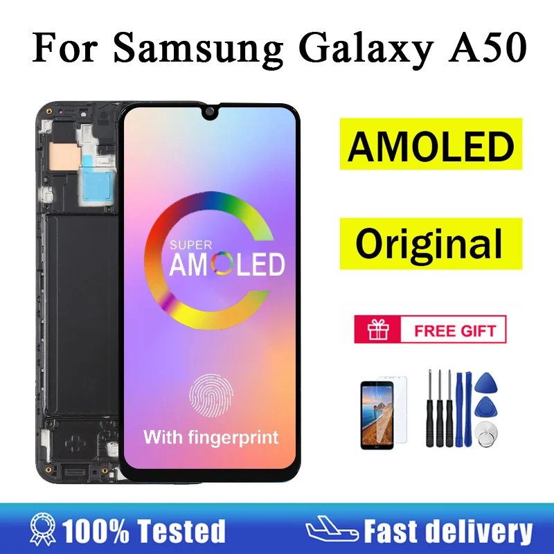 Aumook Original Amoled Lcd For Samsung Galaxy A50 Display Touch Screen ...