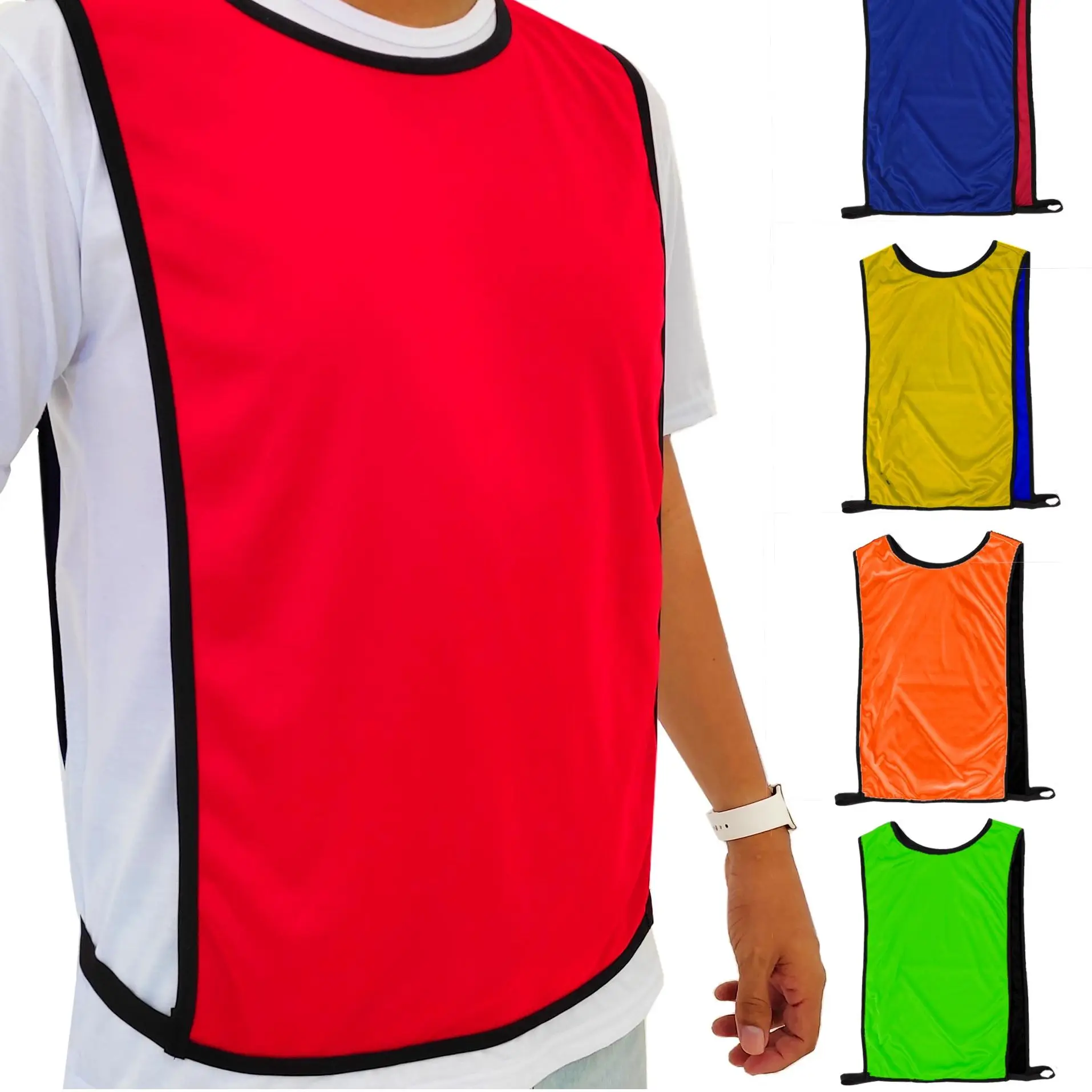 Kit 15 Colete De Futebol Dupla Face Futebol De Secagem Rápida Esportes ...