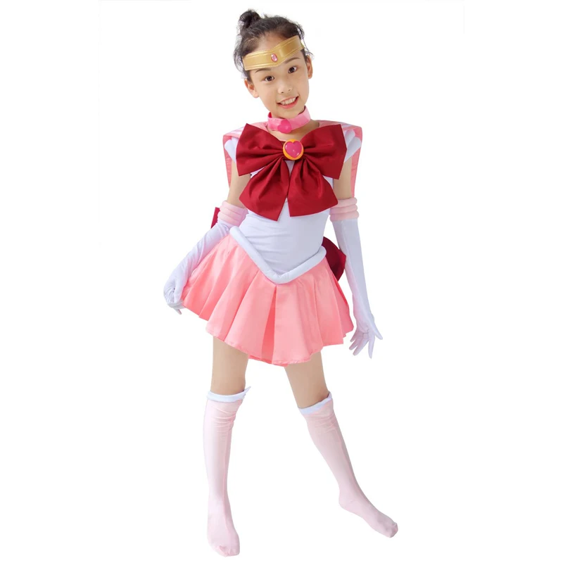 DAZCOS-Pink-Chibi-Cosplay-Costume-para-Meninas-Cute-Girl-Dress-Set ...