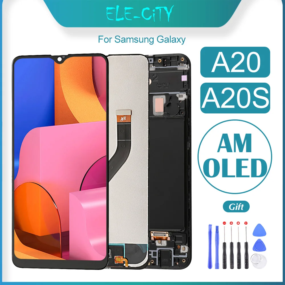 Tela amoled sensível ao toque oem, substituição para samsung galaxy ...