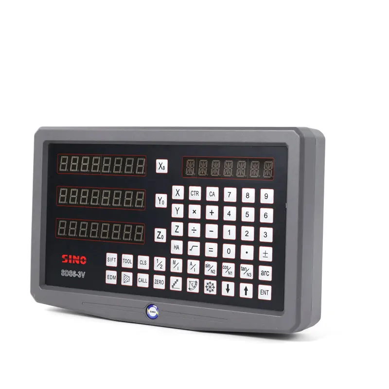 Sino sds6 2v multifuncional fresadora torno moedor de escala linear ralando régua display ...