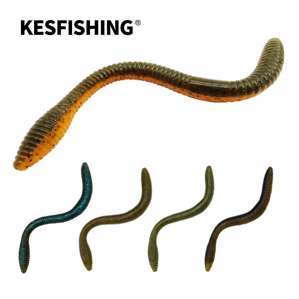 KESFISHING Wild Stick Wacky Rigs Jig Worm Lure 155mmTexas Rig Drop Shot ...