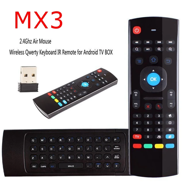 2.4G MX3 Air Mouse Smart Voice Remote Control RF Wireless Keyboard ...