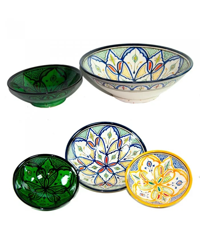 Ceramic Bowl Arab Design Hand Painted 2 Sizes Colors|Bowls| - AliExpress