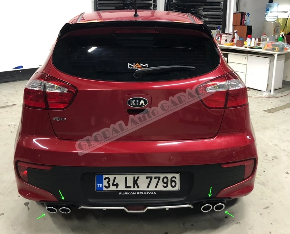 For Kia Rio 2013 2014 2015 2016 2017 2018 Diffuser Rear Bumper ...