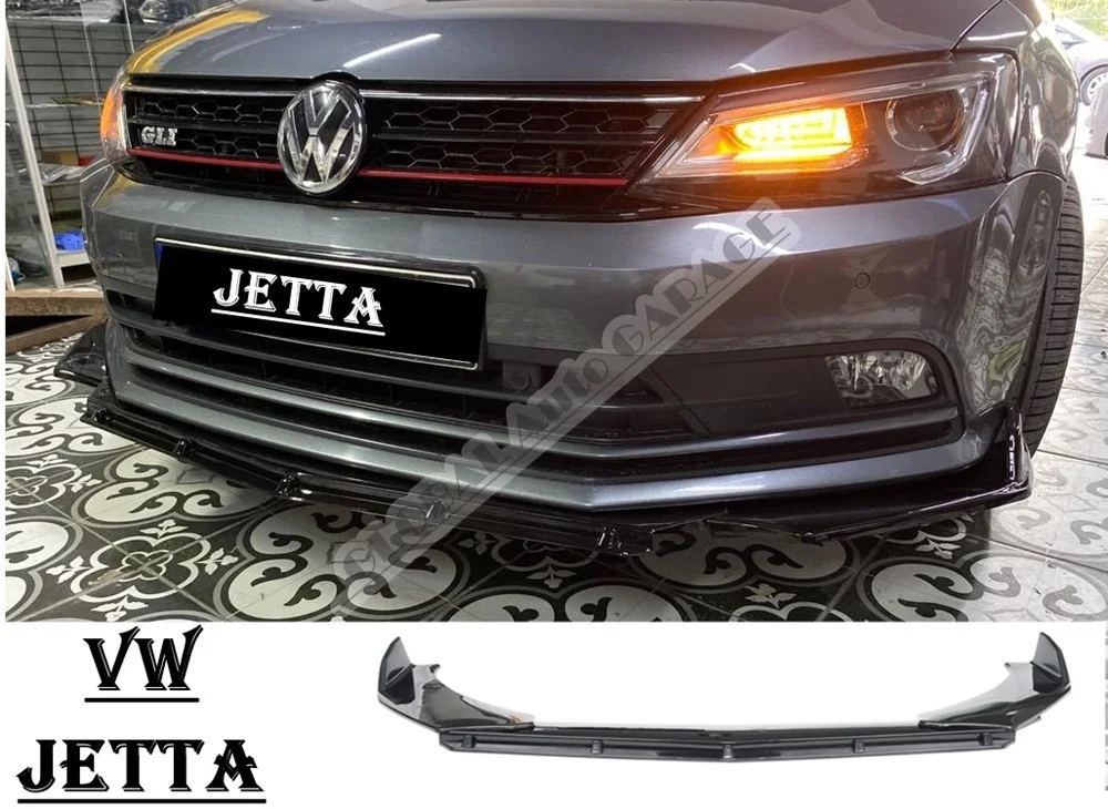 For VOLKSWAGEN JETTA MK6 Front Bumper Attachment Lip 2011 2020 Piano ...
