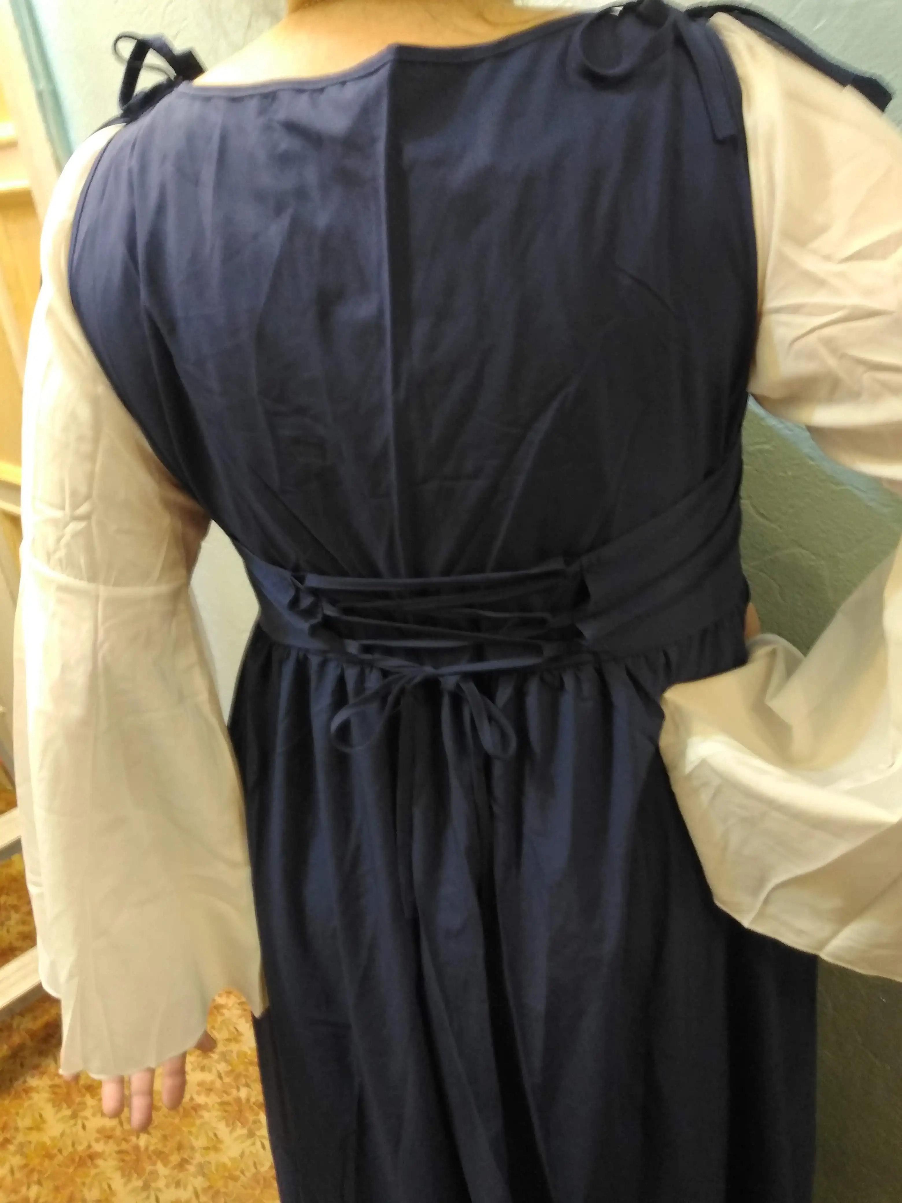 Bandage Corset Medieval Renaissance Vintage Square Collar Dress – wanahavit