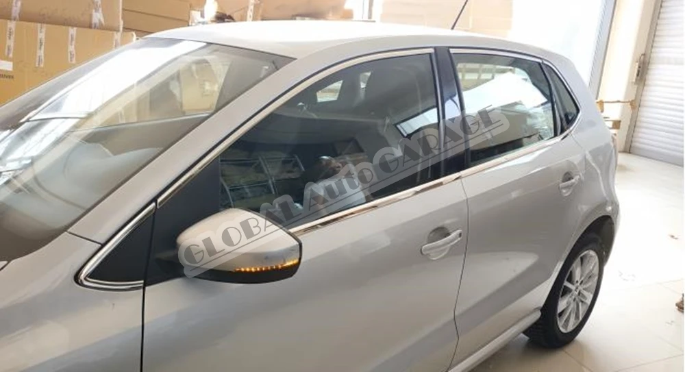 For Volkswagen Polo 2009 2021 Full Chrome Window Moulding Window Frame ...