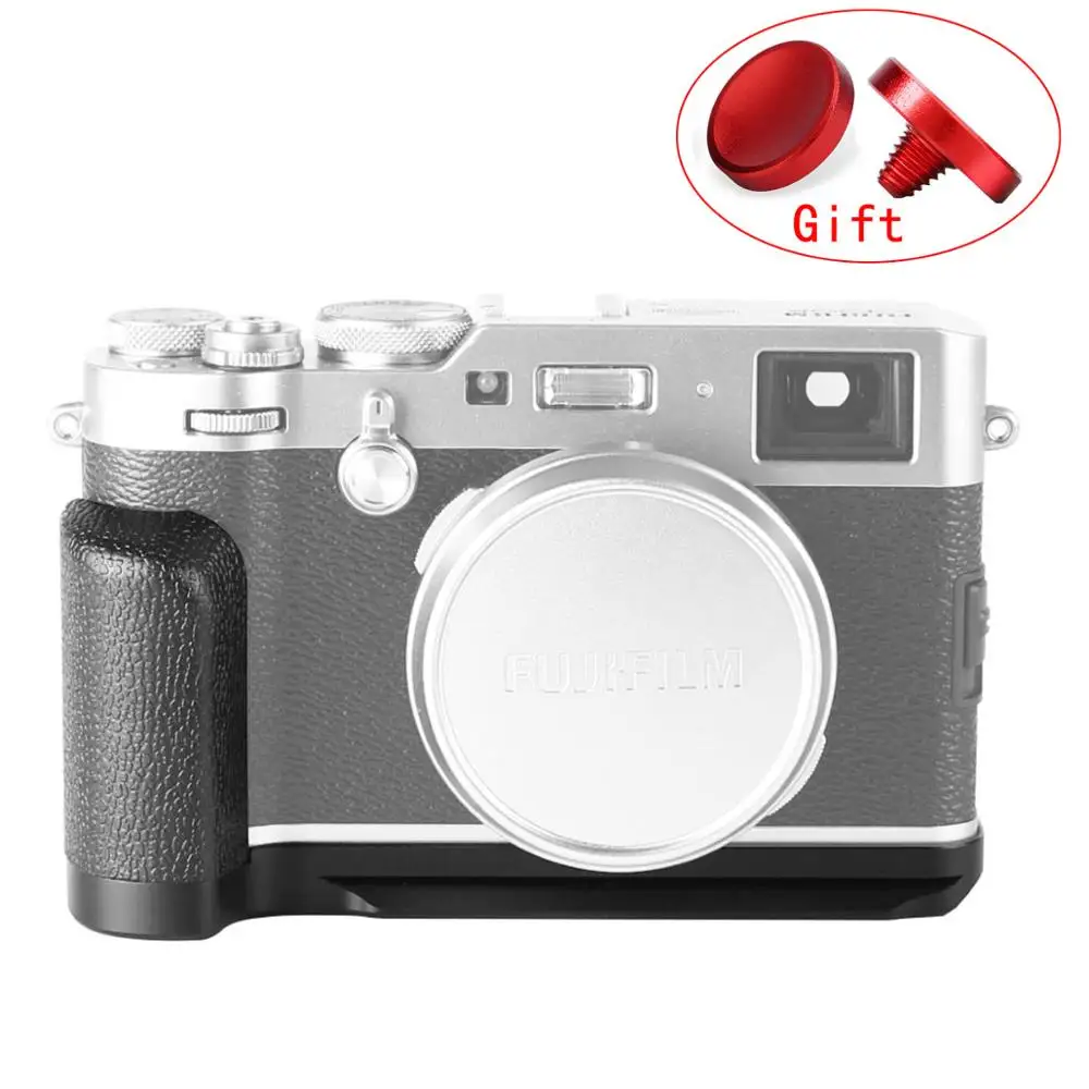Meike MK X100FG Aluminum Alloy Hand Grip Quick Release Plate L Bracket for Fujifilm Fuji X100F ...