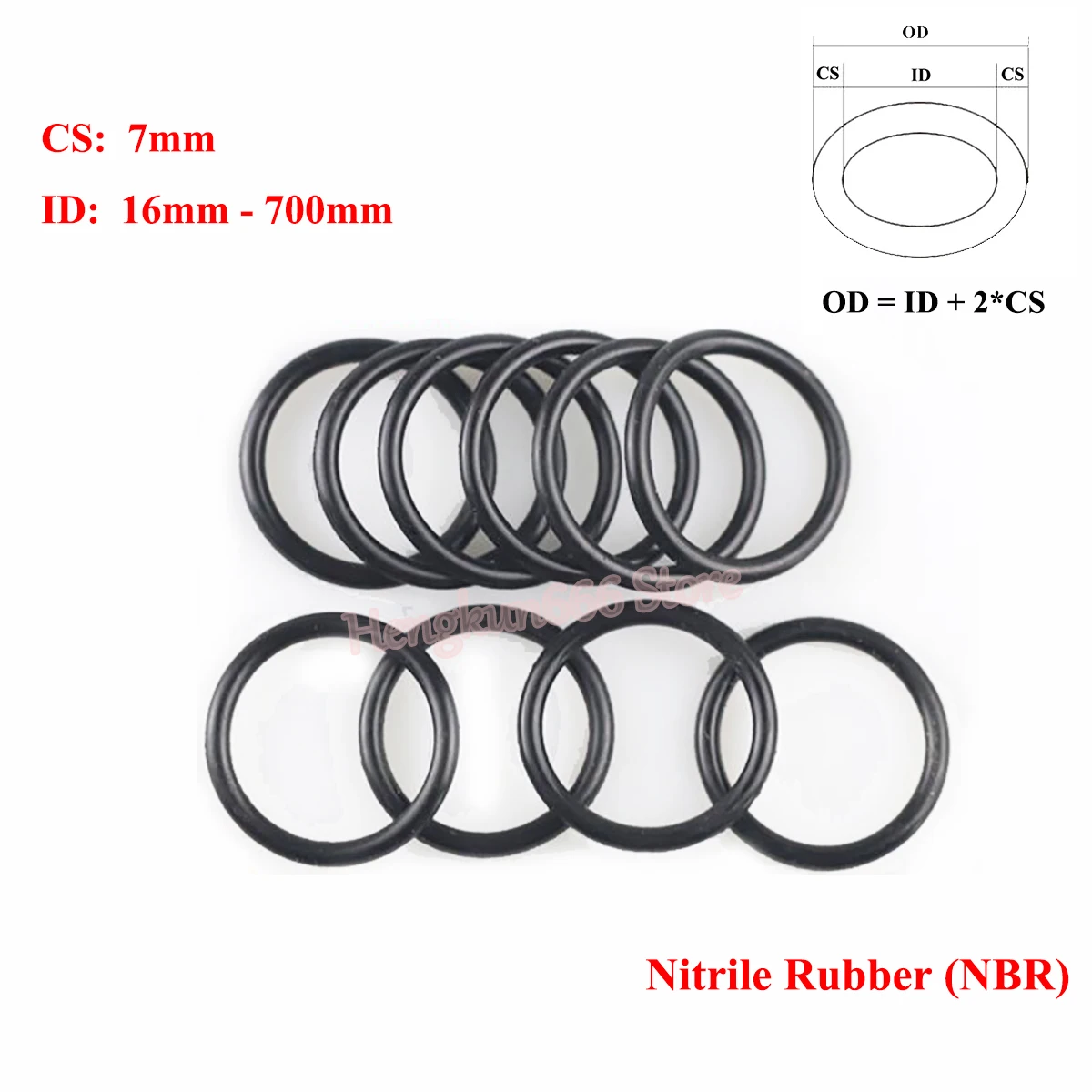 CS-7mm-Black-NBR-O-Ring-Gasket-ID-16mm-700mm-NBR-Automobile-Nitrile ...