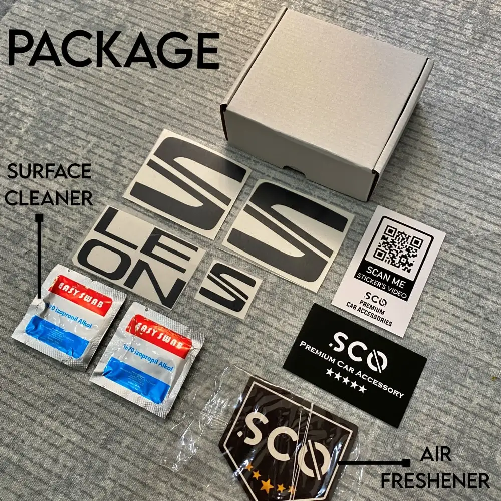 Logo Sticker for Seat Leon MK3 5F Hologram Badge Sticker Set Carbon ...