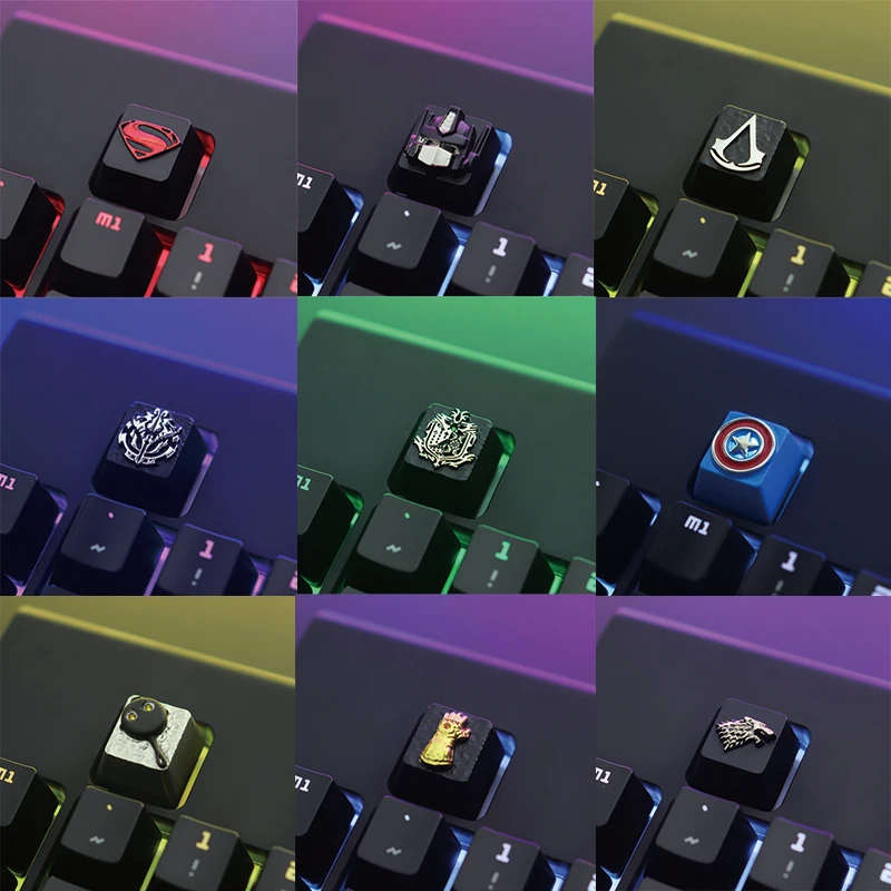 Zinc-Alloy-Key-Cap-for-Mechanical-Keyboard-Hunter-OVERLORD-Stark ...