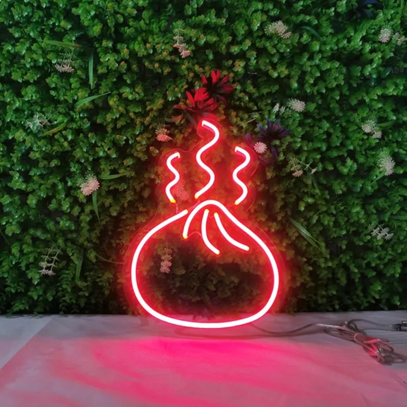 Mini Dumplings Neon Sign Custom Neon Sign Chinese Food Wall Decor Neon ...