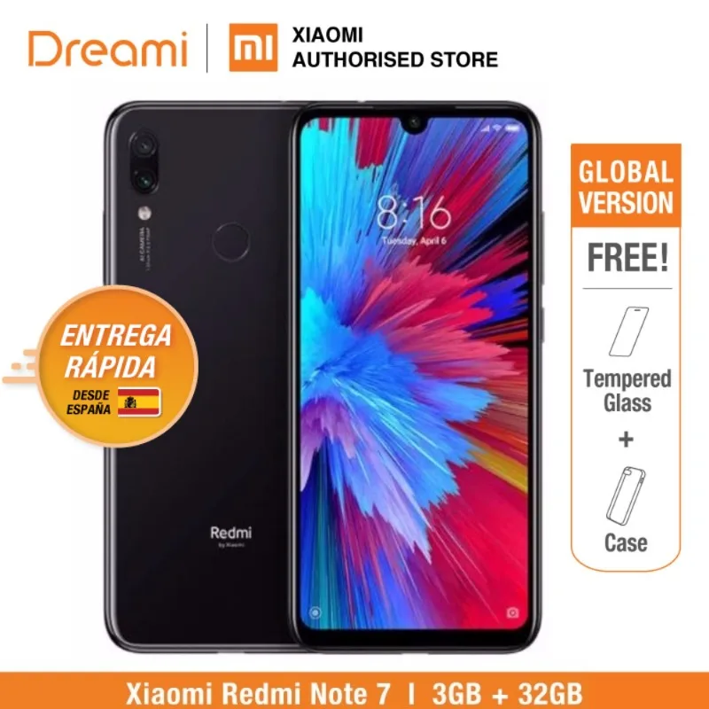 Versión Global Redmi Note 7 32GB ROM 3GB RAM (Caja completamente nueva y sellada) note7 32gb ...
