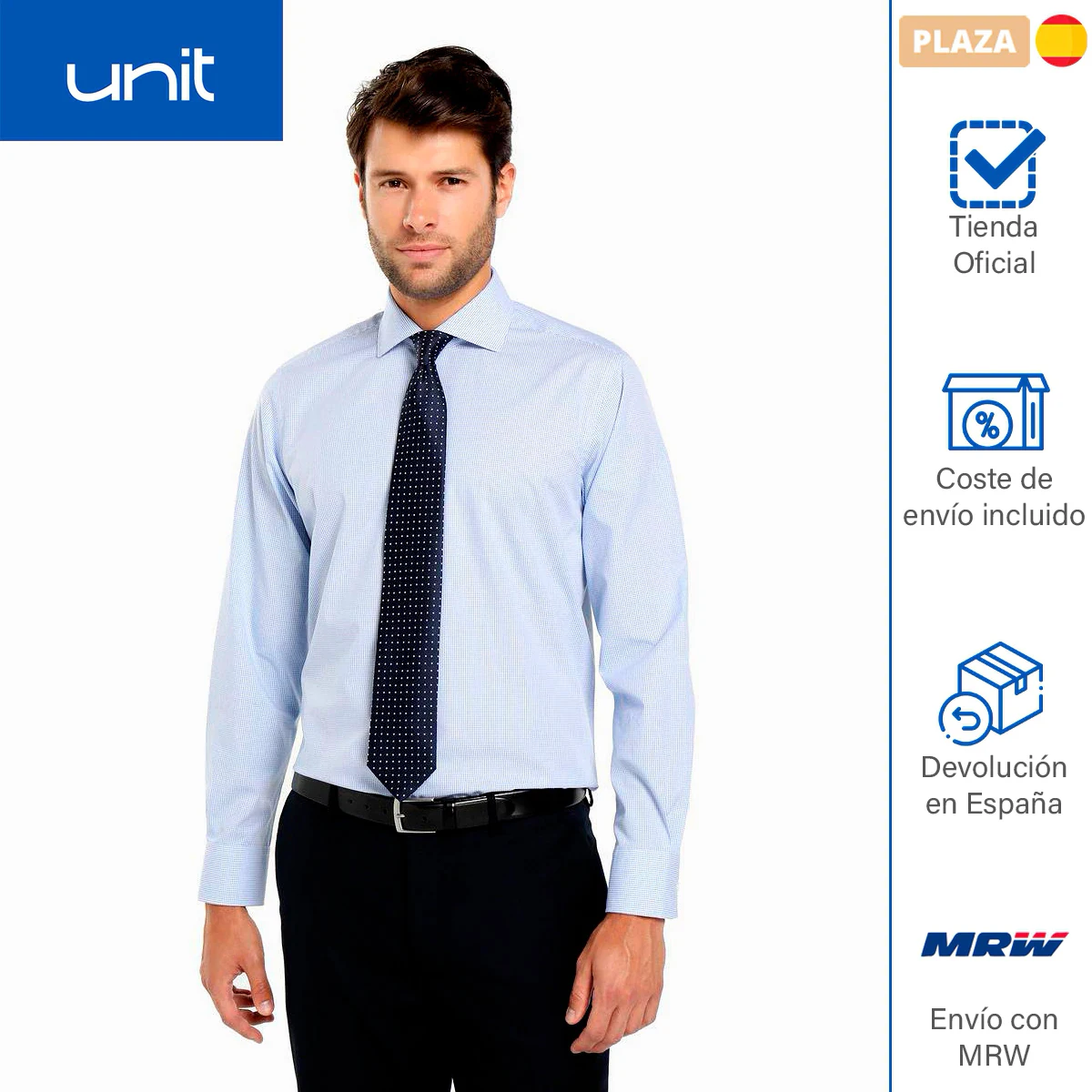 Camisa de algodón para hombre regular fit. Ropa de vestir para ...