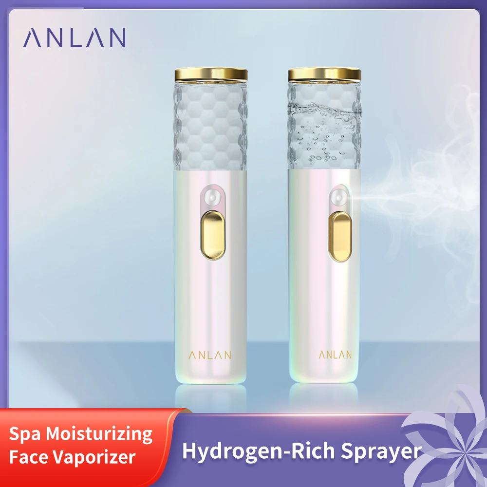 Anlan Hydrogen-rich Mist Sprayer Face Steamer Vaporizer Spa Moisturizing Mist Sprayer Portable ...