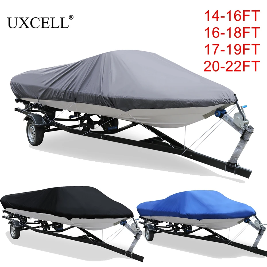 Uxcell-210D-Fishing-Ski-Boat-Cover-14-16ft-16-18ft-17-19ft-20-22ft-V ...