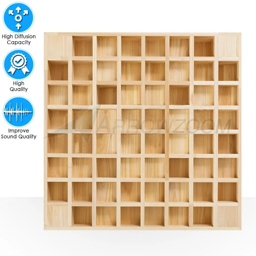 Arrowzoom-difusor-de-sonido-de-madera-Pro-Panel-difusor-de-ruido-ac ...