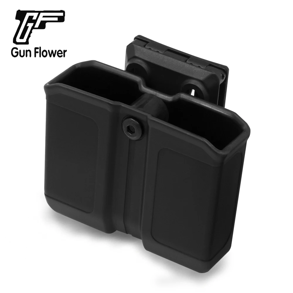 Gunflower Polymer Double Magazine Pouch with Belt Clip for 9mm Double ...