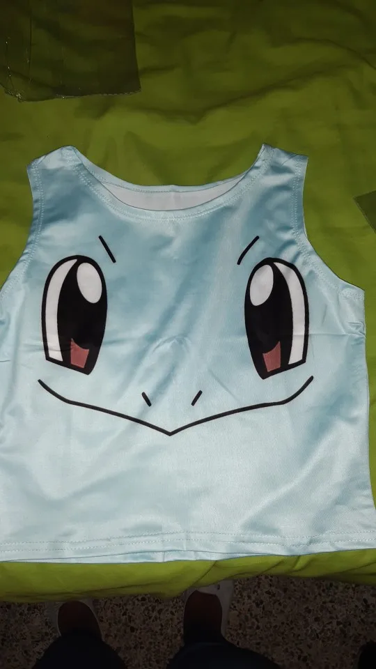Anime Pokemon Pikachu Colorful Crop Tops - KawaiiMerch.com