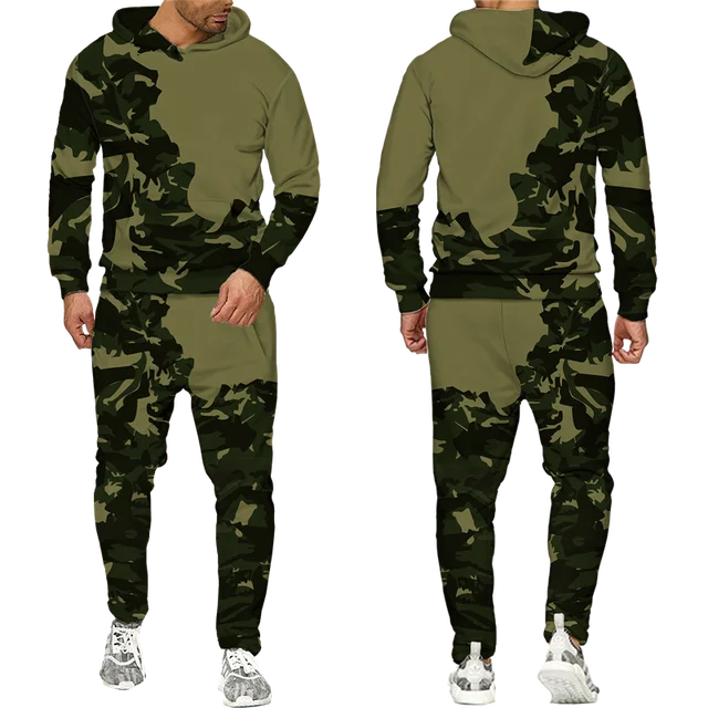 2022 Men Clothing Pant Sports Suits Streetwear Camouflage