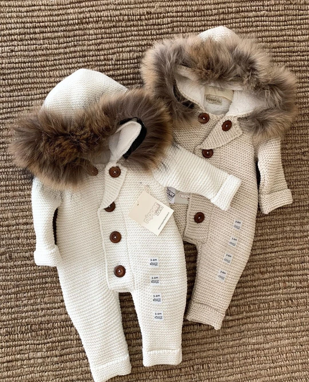 Nipperland Baby Rompers Organic Cotton Natural Lambs Wool Baby Rompers ...